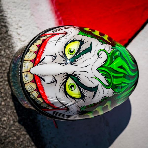 Capacete HJC RPHA 1 Joker DC Comics - Branco (Tri-Composto) - Grid Motors