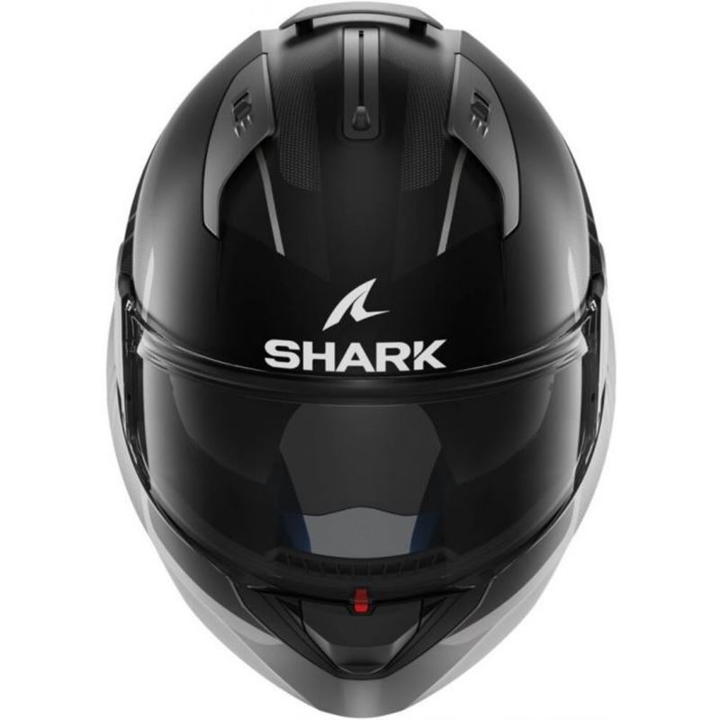 Capacete Shark Evo ES Kryd KAS - Preto/Cinza/Prata Fosco - Grid Motors