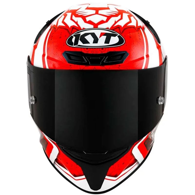 Capacete KYT TT Course Super Mario - Vermelho/Branco - Grid Motors