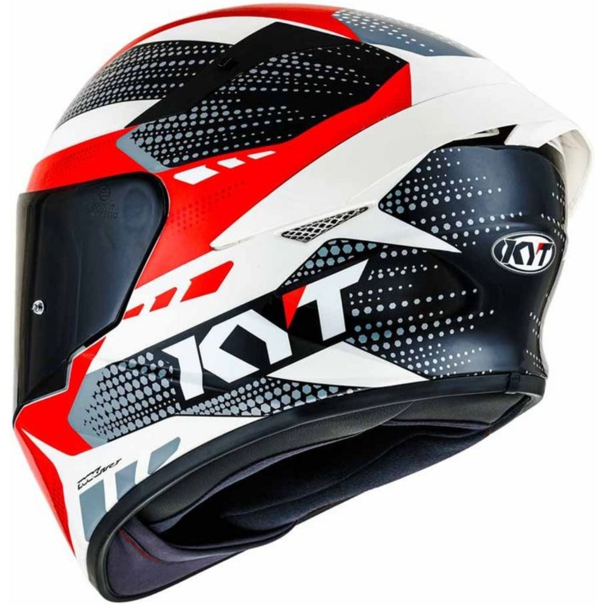 Capacete KYT TT Course Gear - Preto/Vermelho - Grid Motors