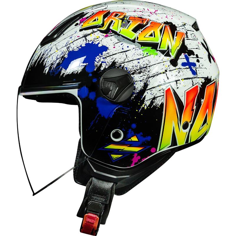 Capacete Norisk Orion Shine (Aberto) - Branco - Grid Motors