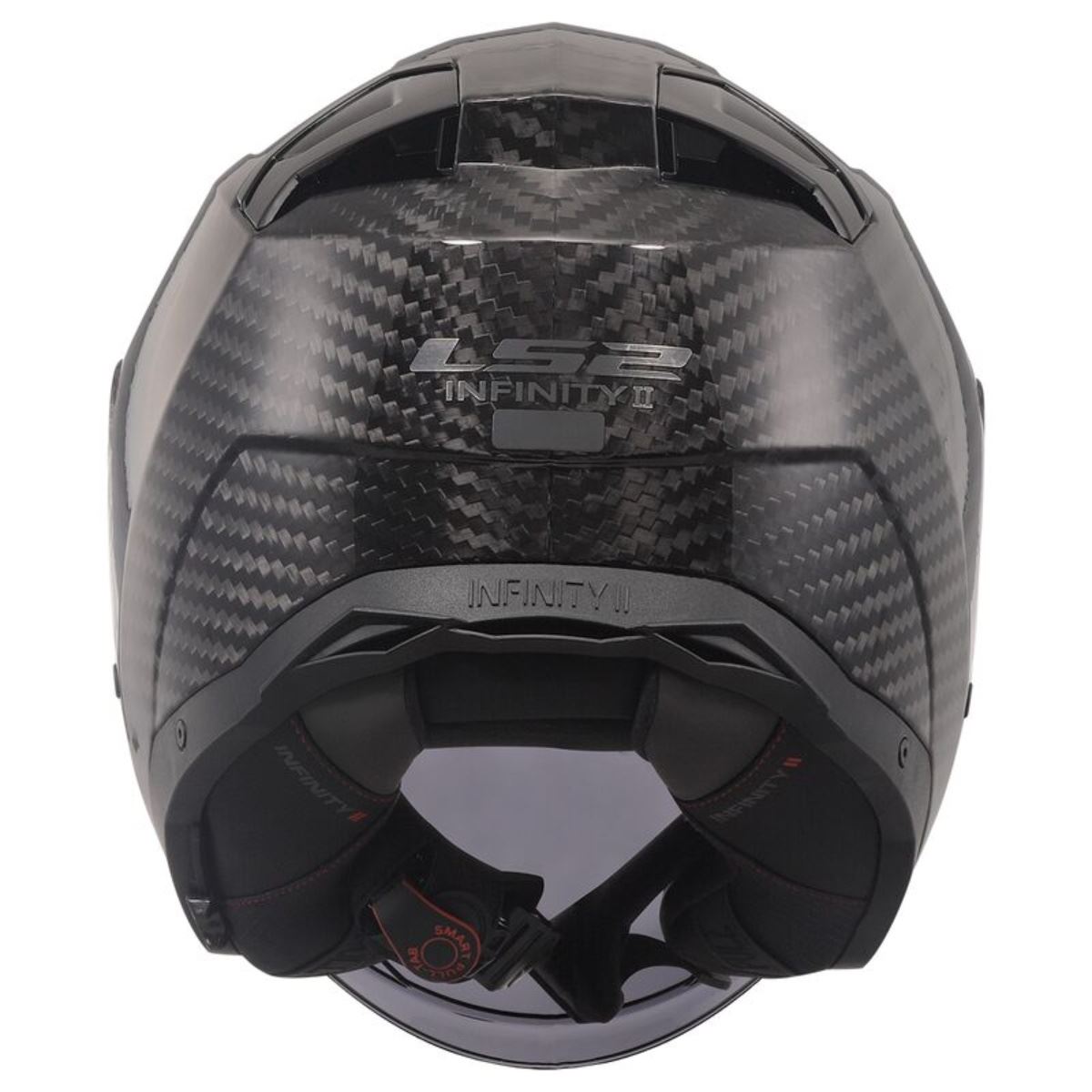Capacete LS2 Infinity 2 Monocolor Carbon - Preto Fosco - Grid Motors