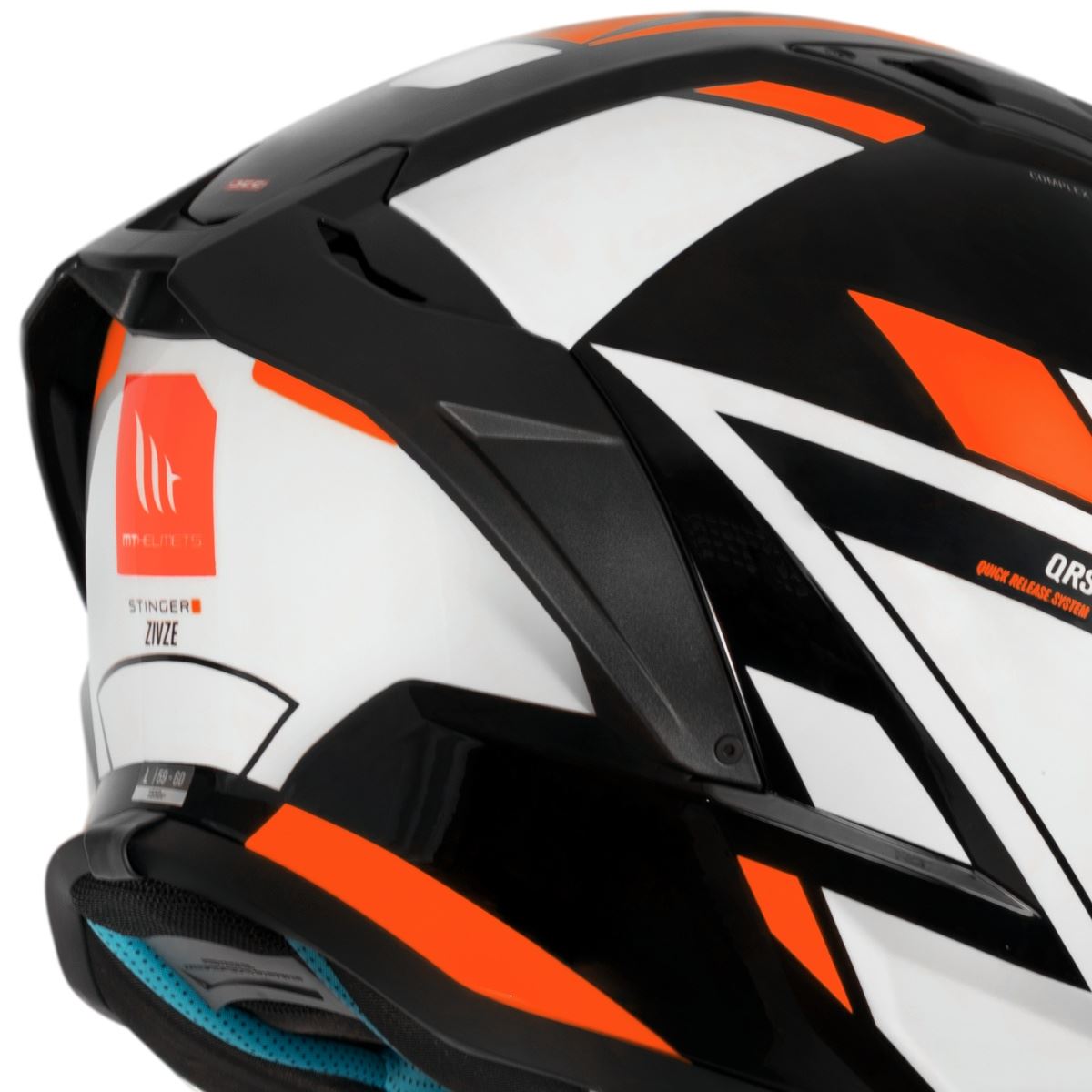 Capacete MT Stinger 2 Zivze B4 - Laranja Fluor - Grid Motors