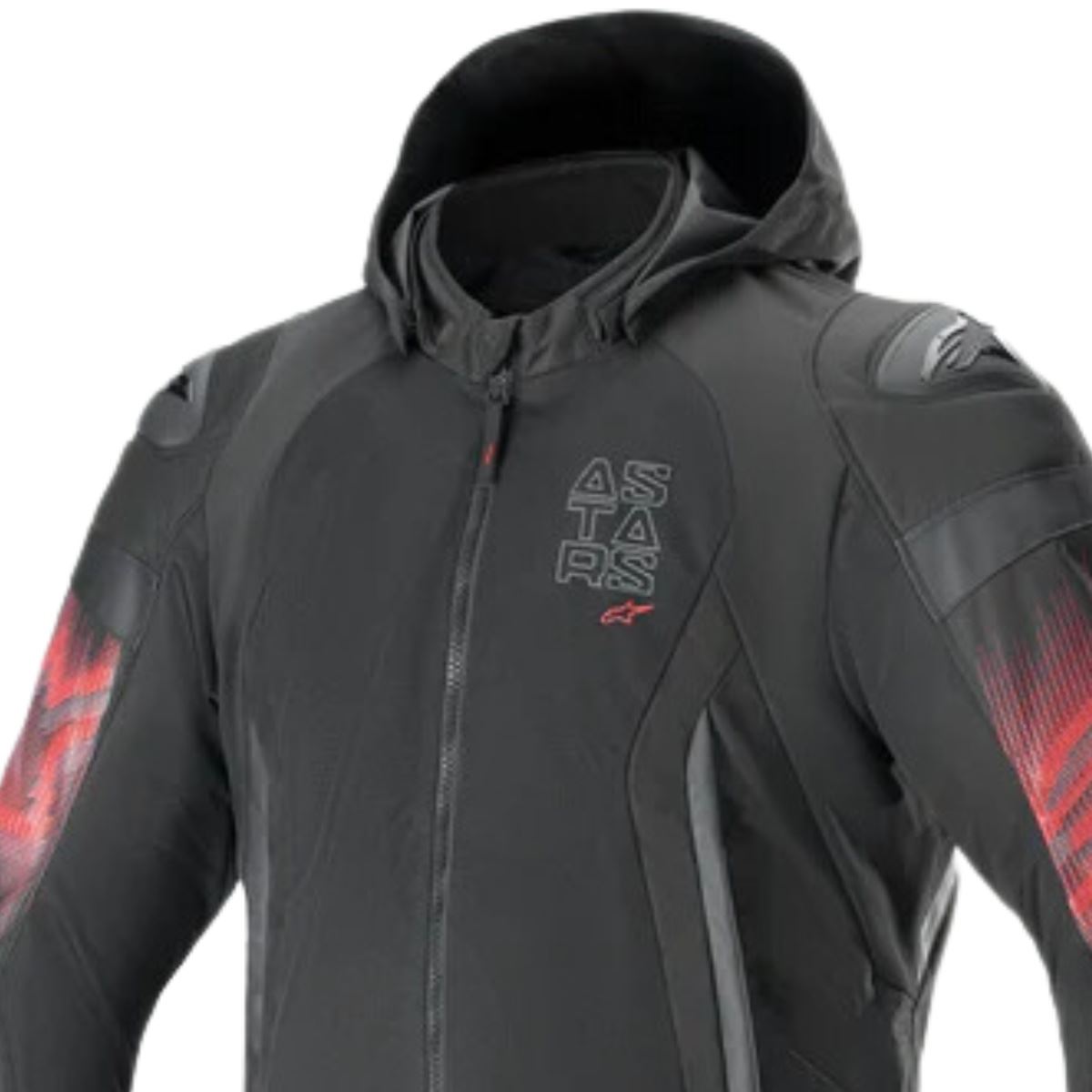 Jaqueta Alpinestars Zaca Air Venom WP - Preto/Vermelho Fluor - Grid Motors