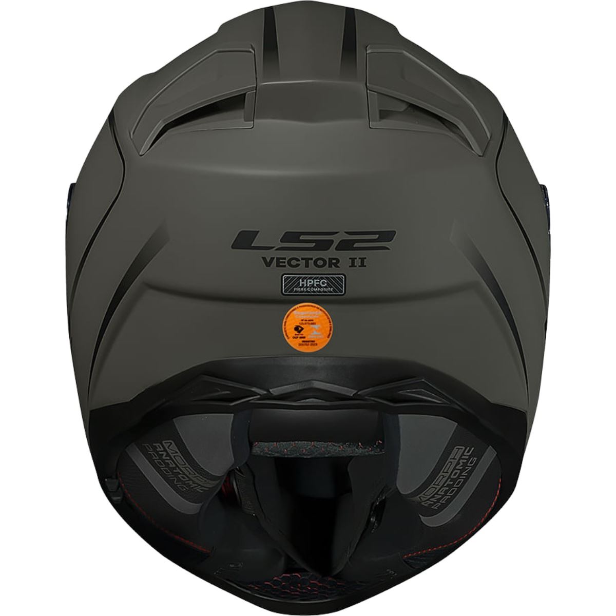 Capacete LS2 Vector 2 FF811 Monocolor - Cinza Fosco - Grid Motors