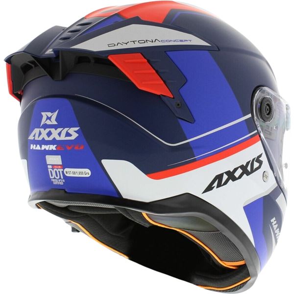 Capacete Axxis Hawk Evo SV Daytona - Azul - Grid Motors