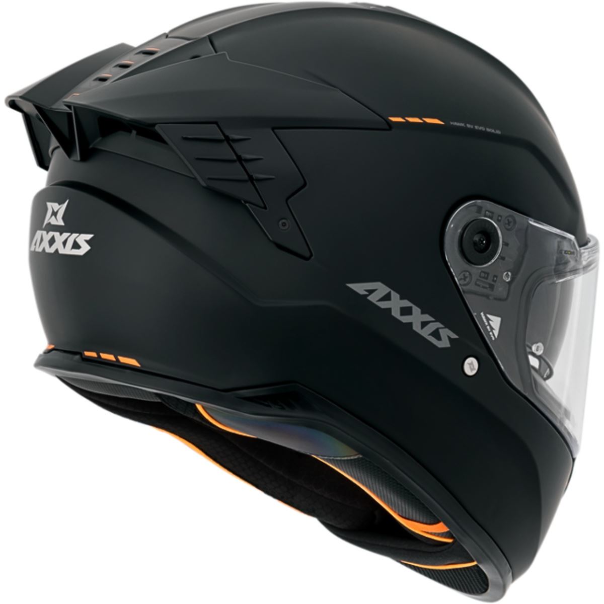 Capacete Axxis Hawk Evo SV Monocolor - Preto Fosco - Grid Motors