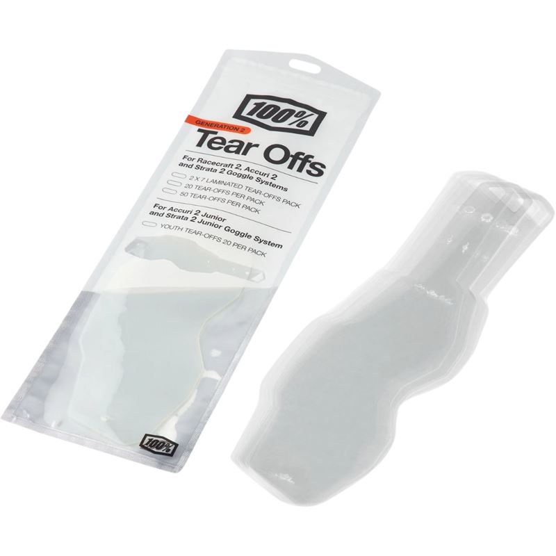 Kit Tear Off 100% Standard Accuri 2/Strata 2/Racecraft 2 (20 unidades ...