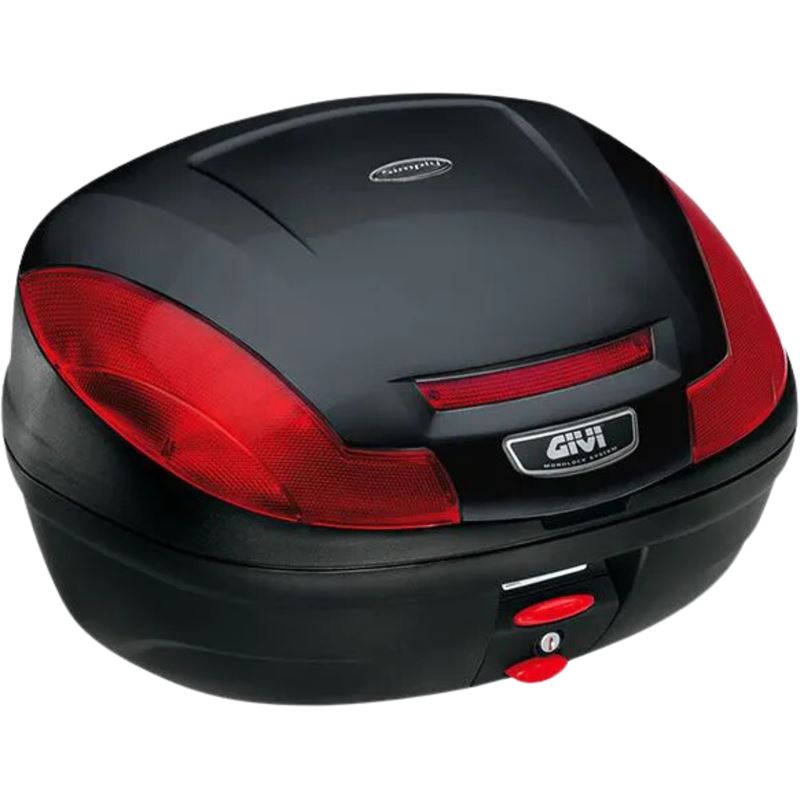 Baú / Bauleto Givi E-470N Monolock Simply Lente Vermelha 47 Litros - Grid Motors