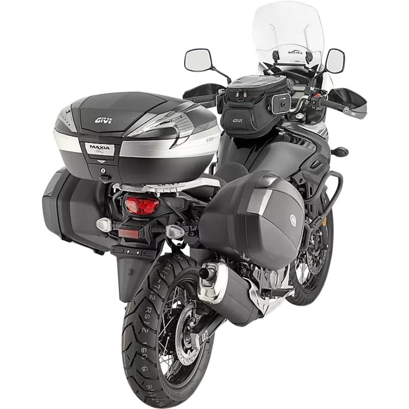 Baú / Bauleto Givi V56NNT Maxia 4 Lente Fumê 56 Litros - Preto/Cinza ...