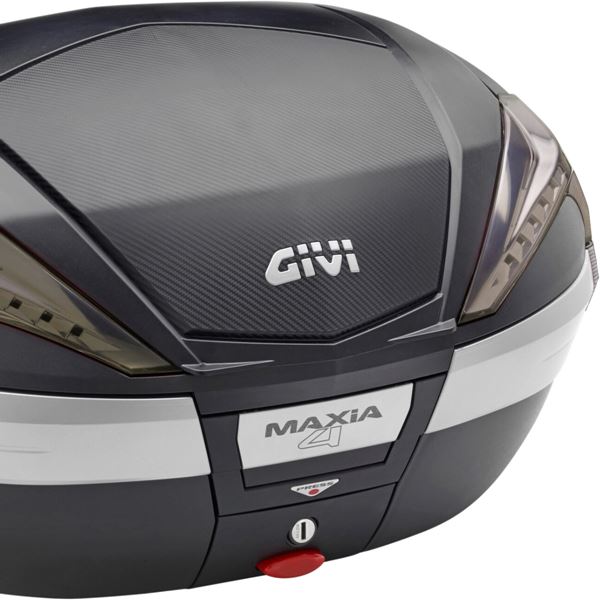 Baú / Bauleto Givi V56NNT Maxia 4 Lente Fumê 56 Litros - Preto/Cinza - Grid Motors