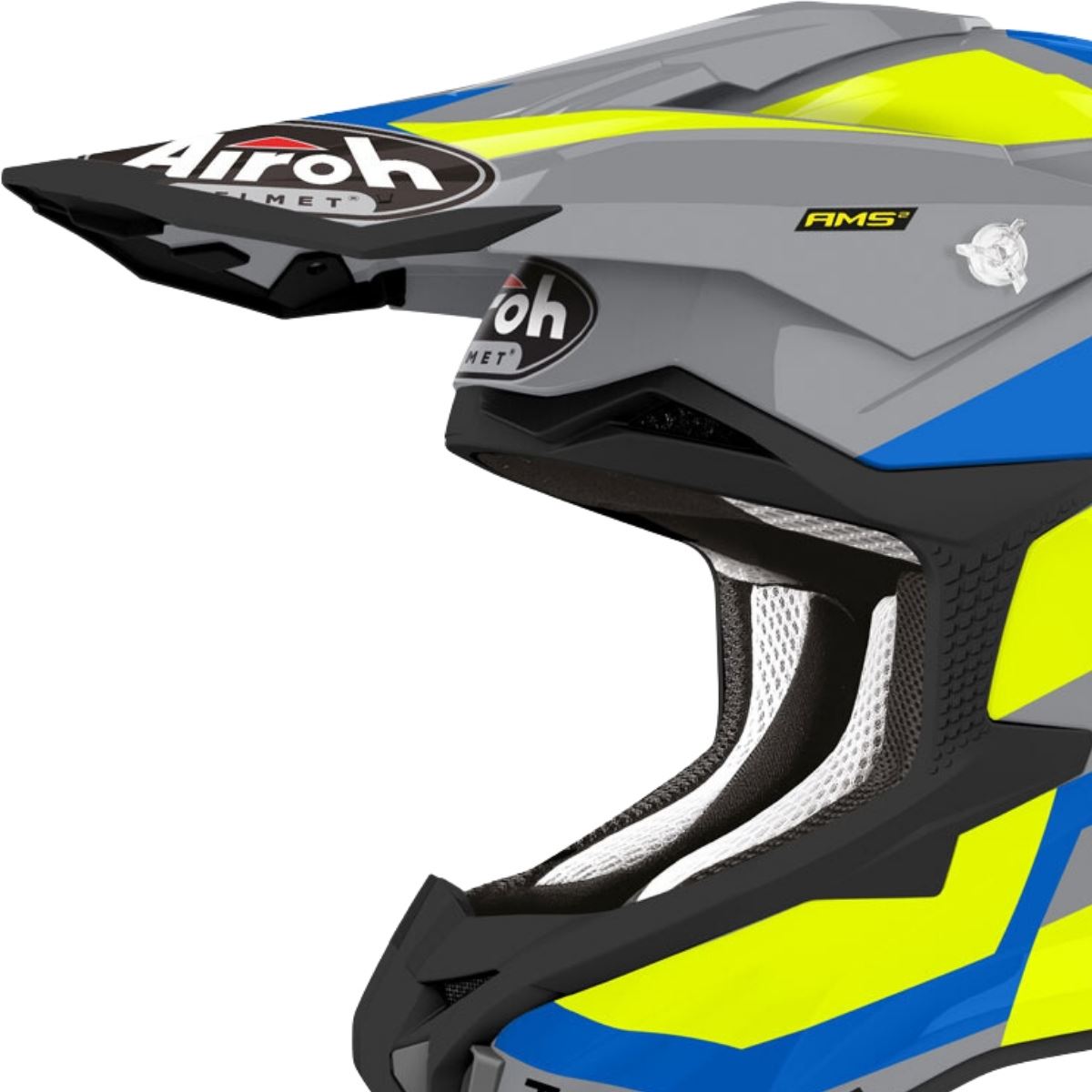Capacete Airoh Strycker Glam Amarelo - Grid Motors