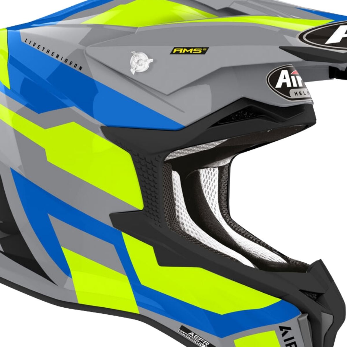 Capacete Airoh Strycker Glam Amarelo - Grid Motors