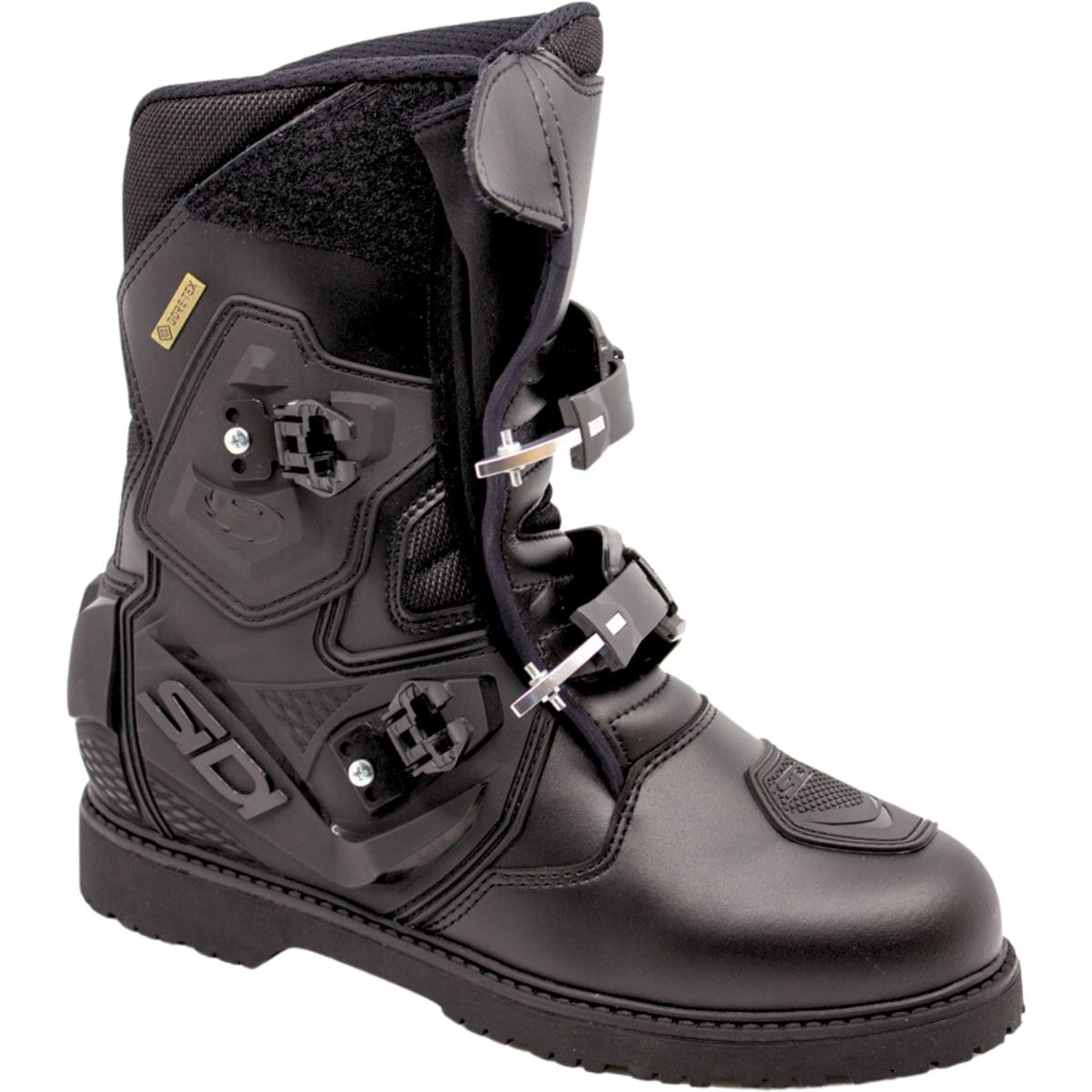 Bota Sidi Mid Adventure 2 Gore-Tex - Preta (100% Impermeável) - Grid Motors