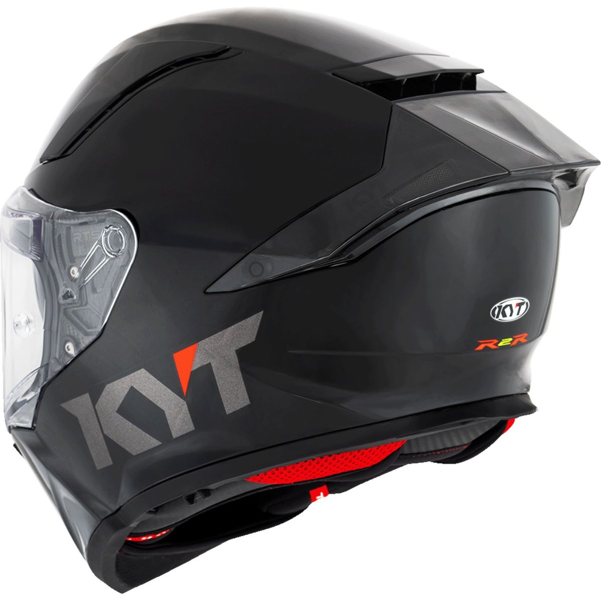 Capacete KYT R2R Plain - Preto - Grid Motors