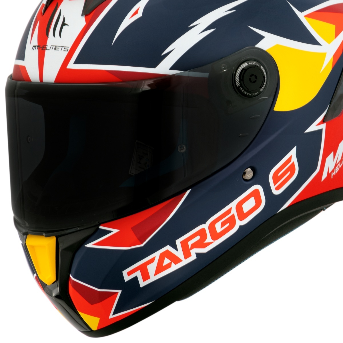 Capacete MT Targo S Pedro Acosta 2023 A7 - Azul Escuro Fosco - Grid Motors