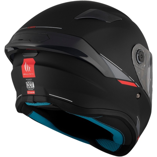 Capacete MT Targo S Monocolor - Preto Fosco - Grid Motors