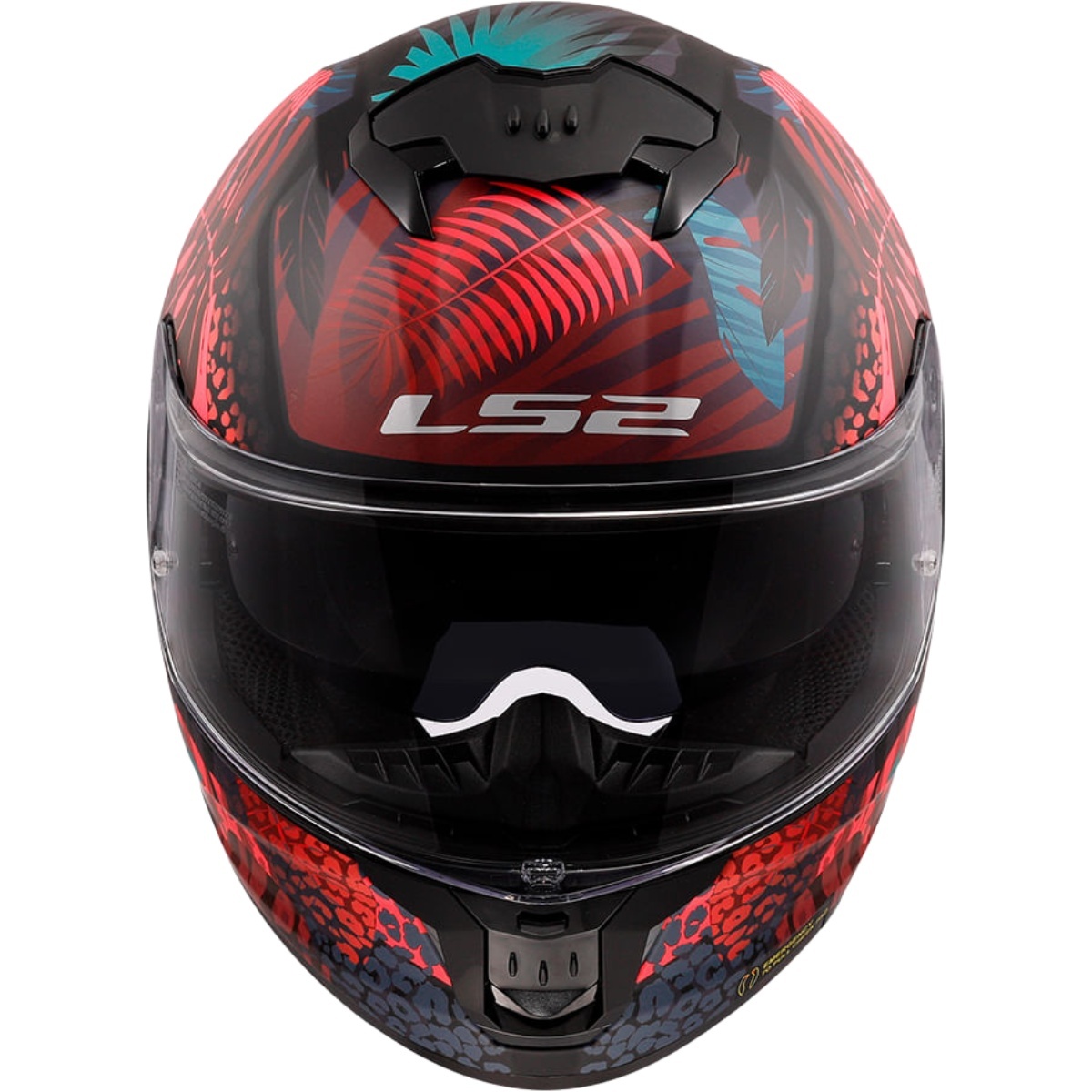 Capacete LS2 Stream 2 Jungle - Preto/Rosa/Azul Fosco - Grid Motors