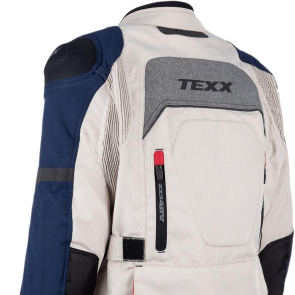 Jaqueta Texx Armor Branco/Azul/Vermelha/Cinza (Feminina) - Grid Motors