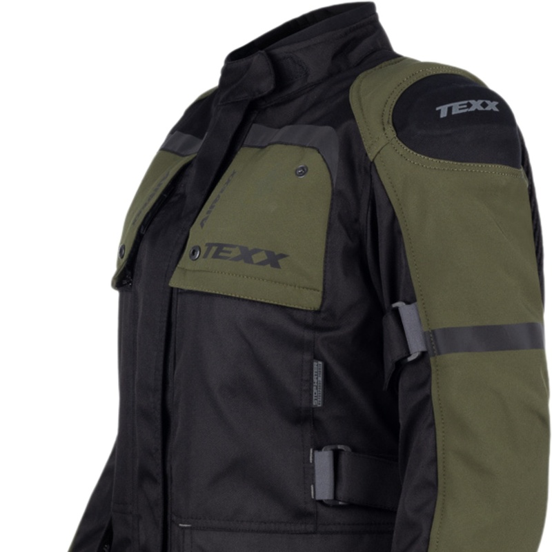Jaqueta Texx Armor Preto/Verde (Feminina) - Grid Motors