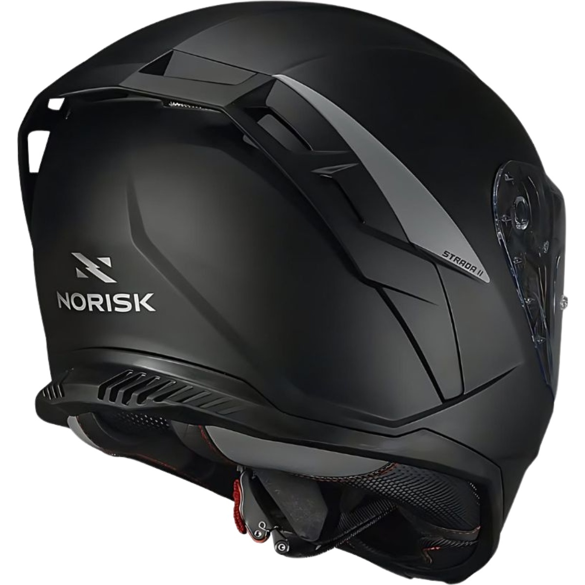 Capacete Norisk Strada 2 Monocolor - Preto Fosco - Grid Motors