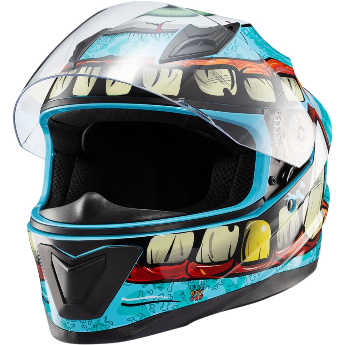 Capacete Texx Hawk ORC - Azul Turquesa - Grid Motors