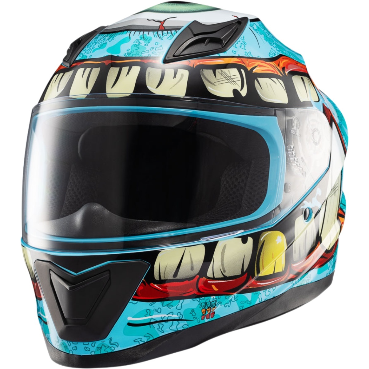 Capacete Texx Hawk ORC - Azul Turquesa - Grid Motors