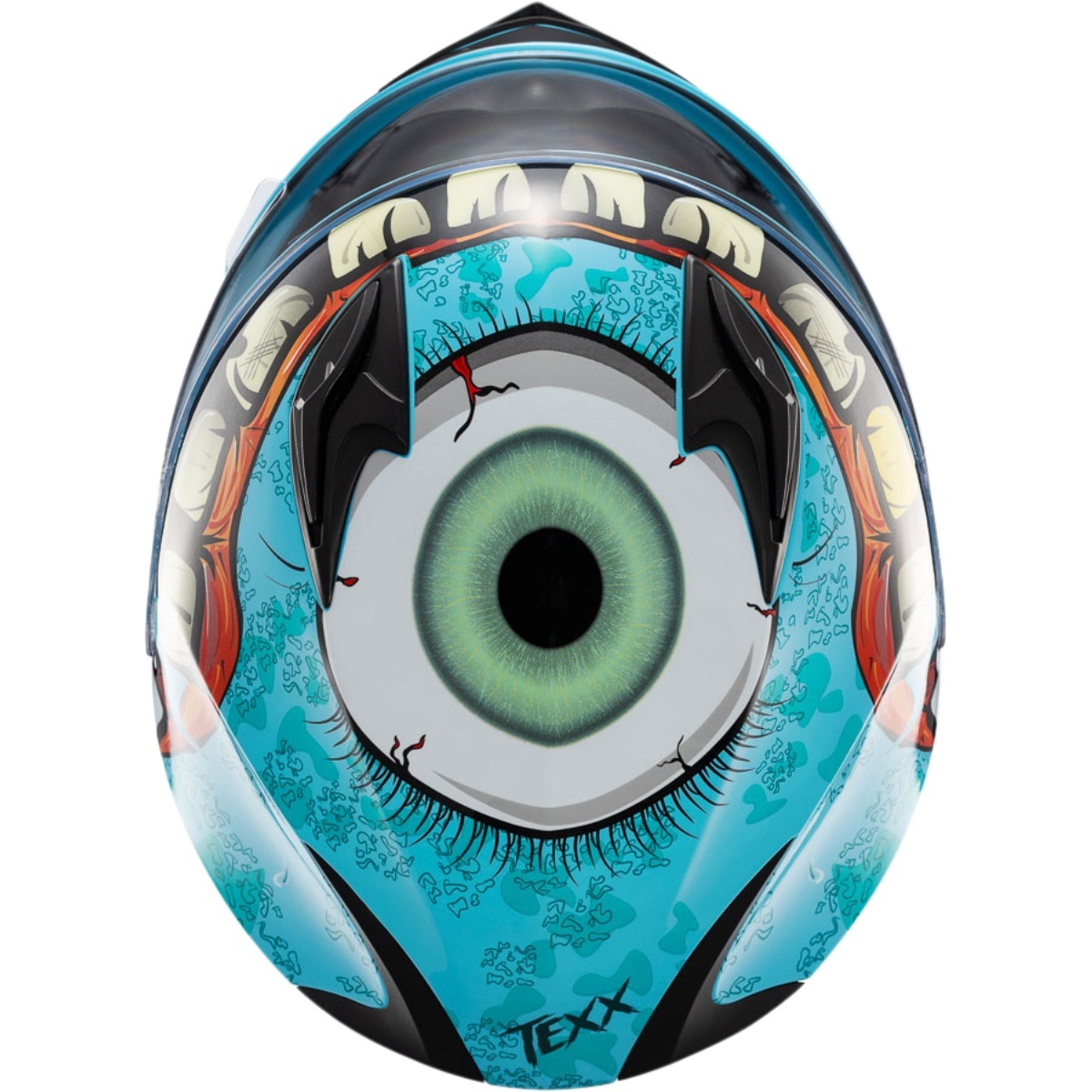 Capacete Texx Hawk ORC - Azul Turquesa - Grid Motors