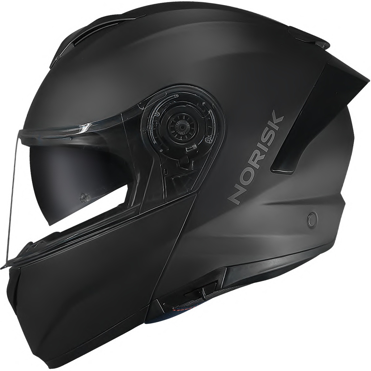 Capacete Norisk Force 2 Articulado Monocolor - Preto Fosco