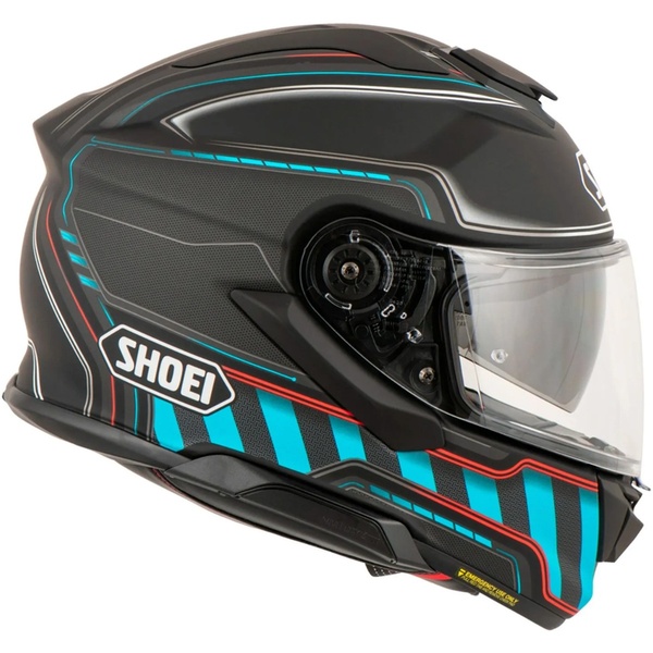 Capacete Shoei GT-Air 3 Discipline TC-2 - Preto/Azul/Vermelho Fosco - Grid Motors