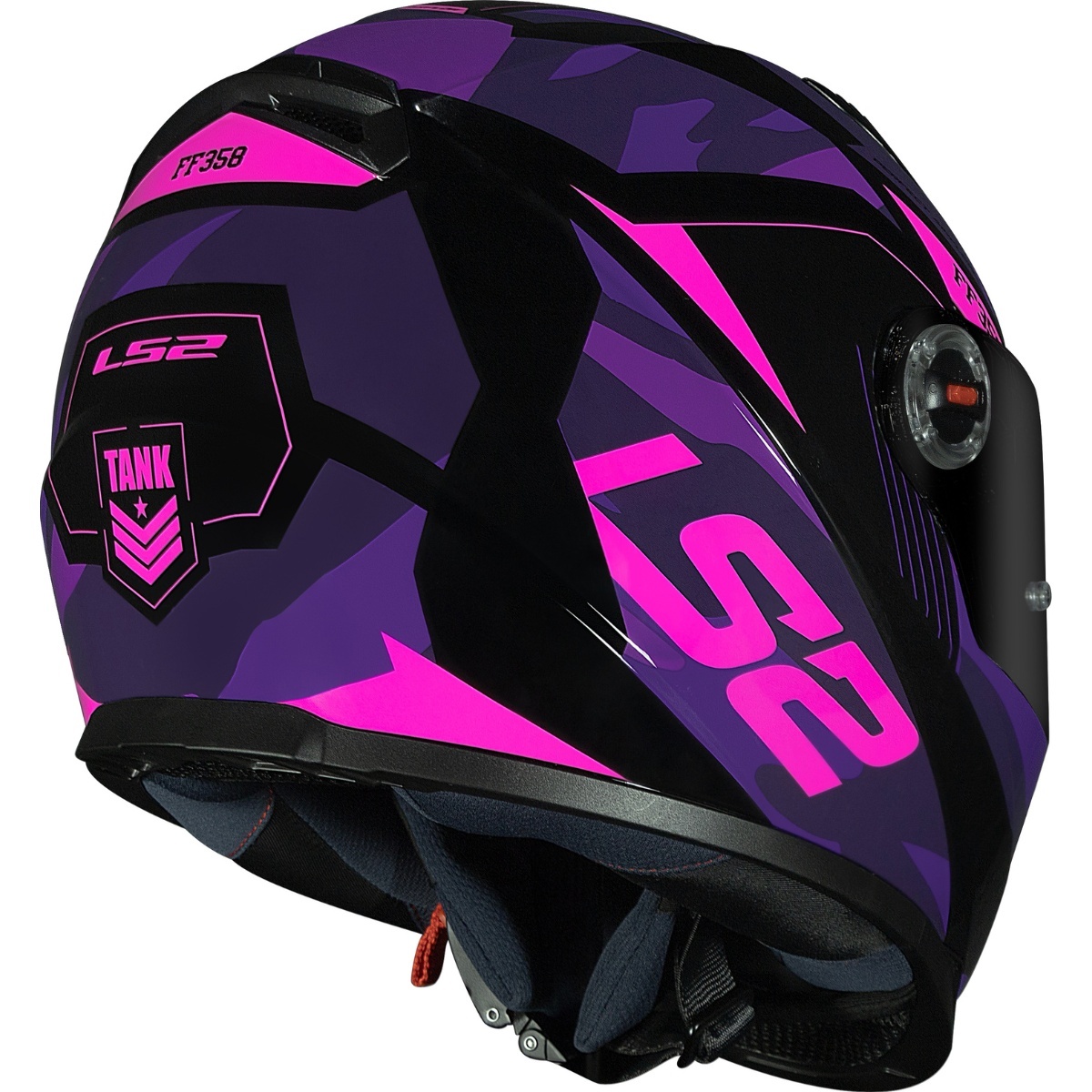 Capacete LS2 FF358 Tank - Rosa/Roxo/Preto - Grid Motors