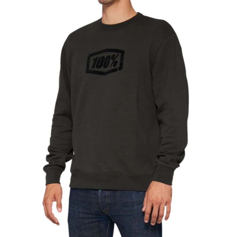 Moletom 100% Avalanche Crewneck Preto - Grid Motors