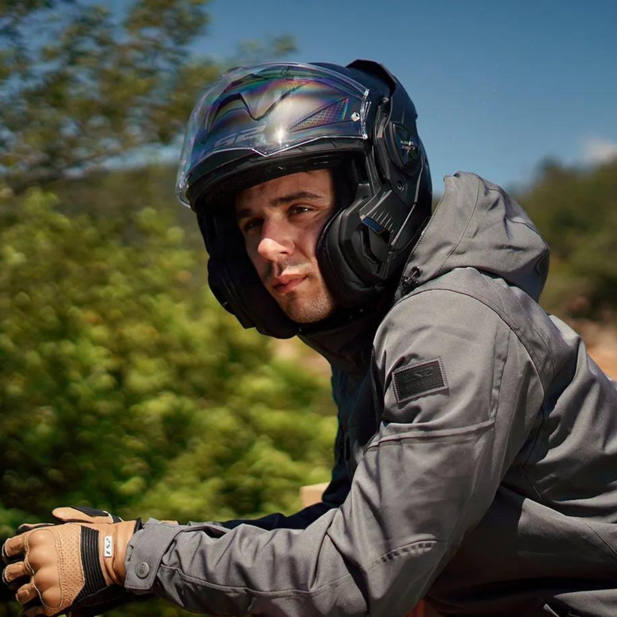 Capacete LS2 Advant X FF901 Monocolor - Preto Fosco (Articulado) - Grid ...