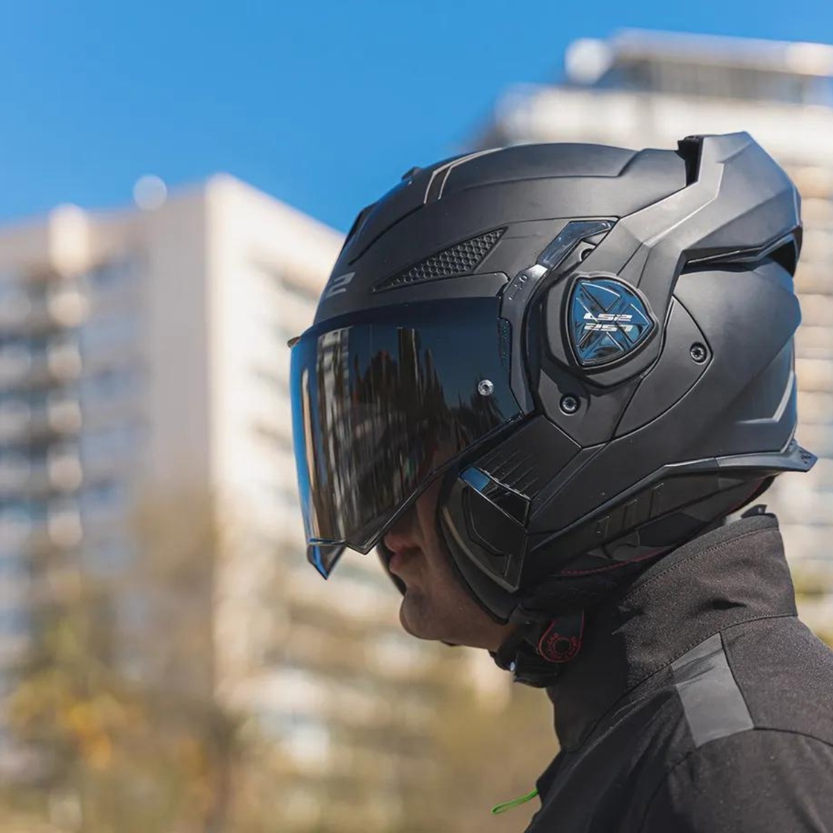 Capacete LS2 Advant X FF901 Monocolor - Preto Fosco (Articulado) - Grid ...