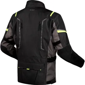 Jaqueta LS2 Narvik Cinza/Preto/Amarelo (Impermeável) - Grid Motors