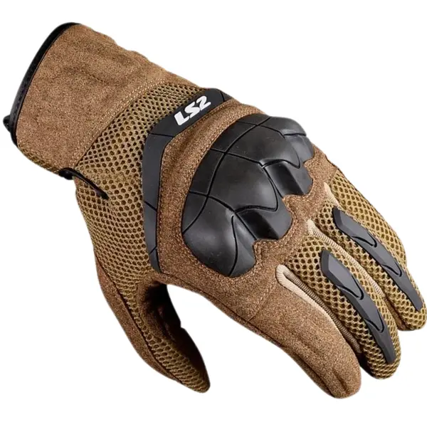 Luva LS2 Kubra Marrom - Grid Motors