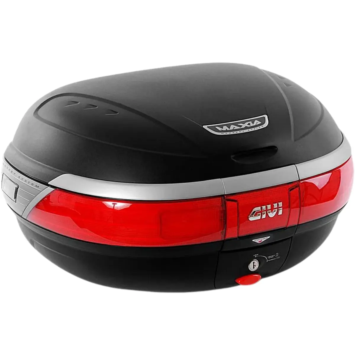 Baú / Bauleto Givi E-52N Monokey Maxia 52 Litros - Preto/Vermelho ...