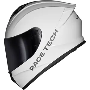 Capacete Race Tech Hit Monocolor - Branco - Grid Motors