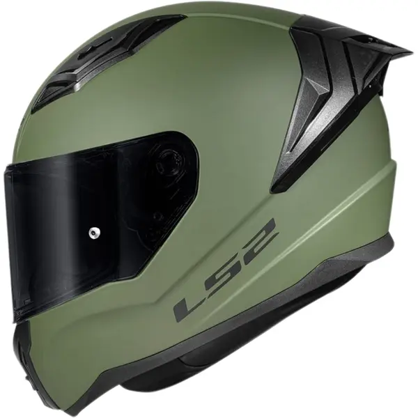 Capacete LS2 Vigo Monocolor - Verde Militar - Grid Motors