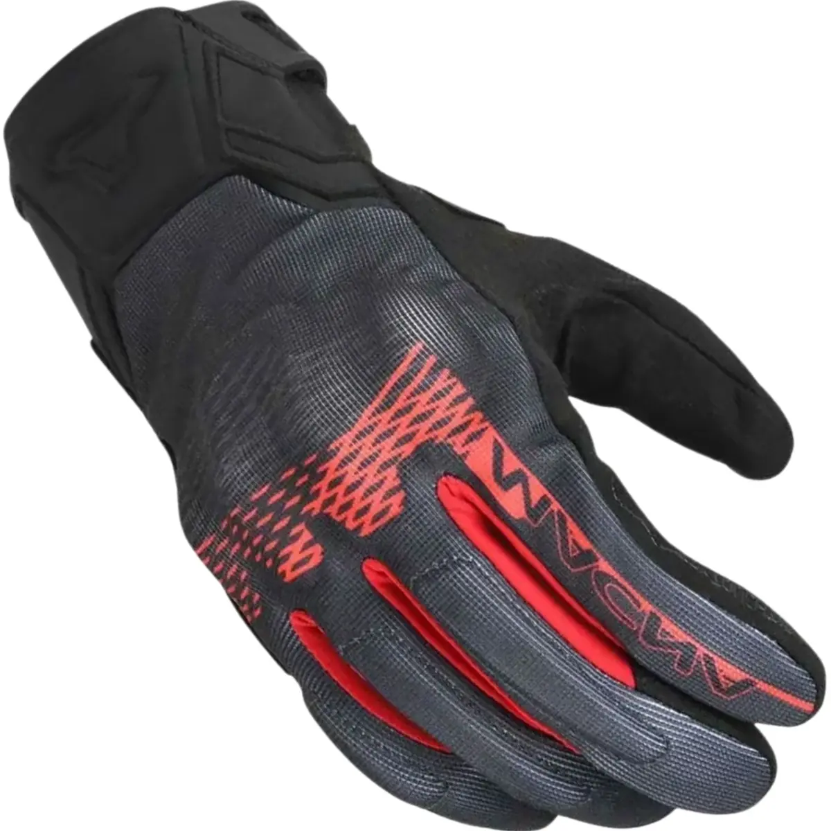 Luva Macna Recon 2.0 - Preto/Vermelho - Grid Motors