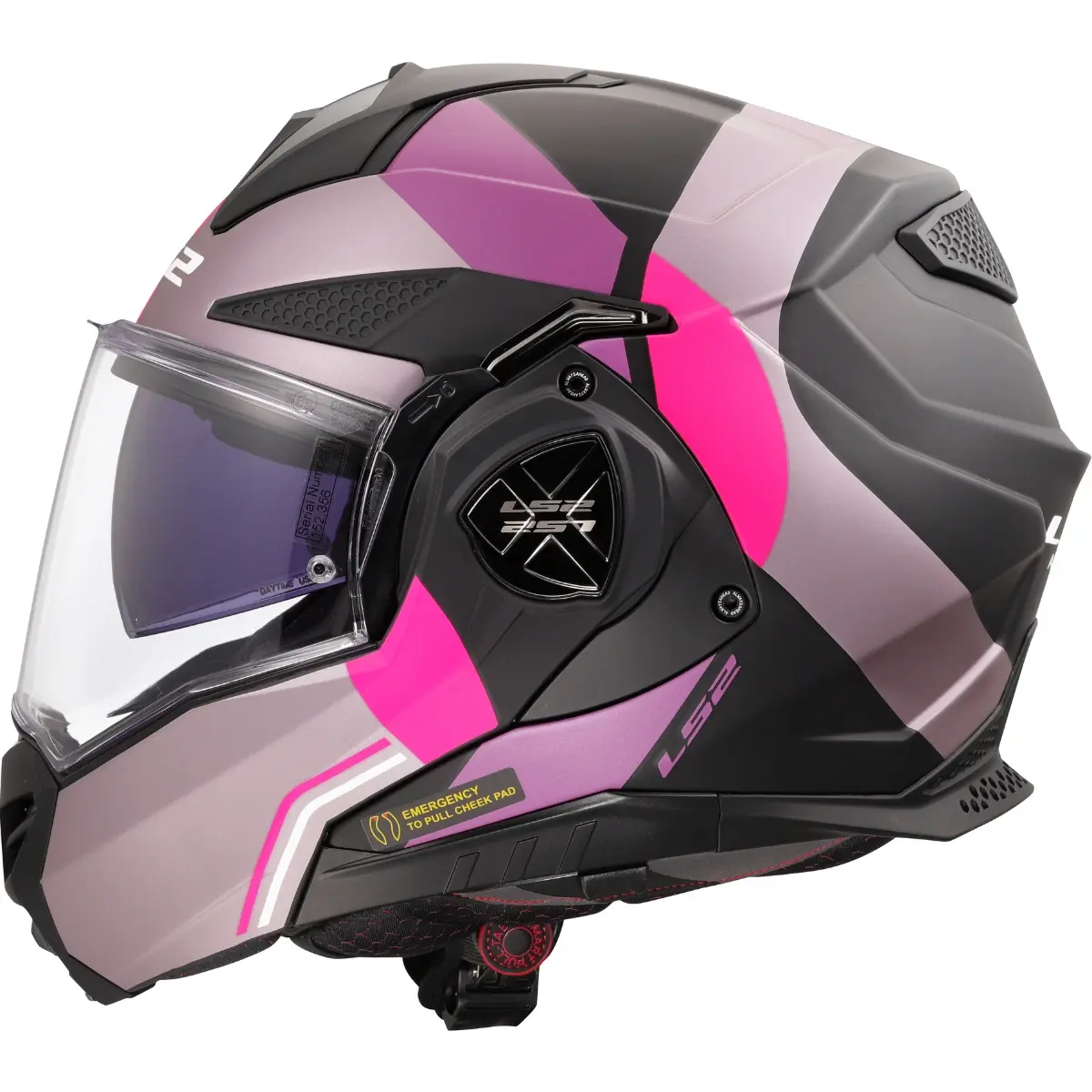 Capacete LS2 Advant X FF901 Ultra - Cinza/Roxo Fosco (Articulado ...