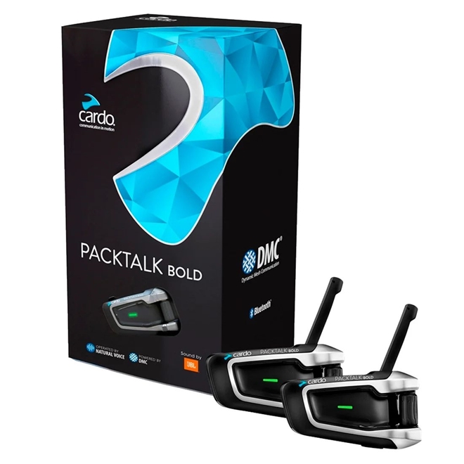 Intercomunicador de Capacete Cardo PackTalk Bold JBL Duo (Par)