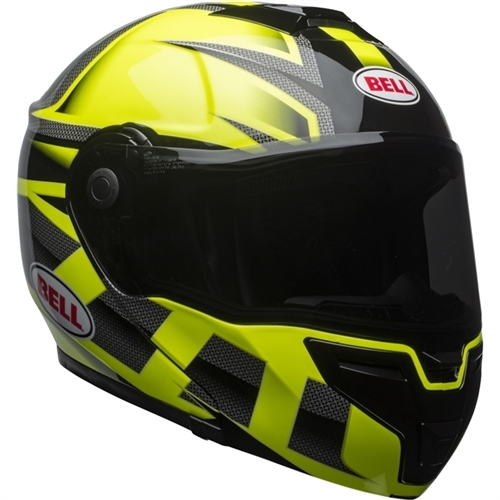 Capacete Bell SRT Modular Predator Hi Viz Verde/Preto - Articulado ...