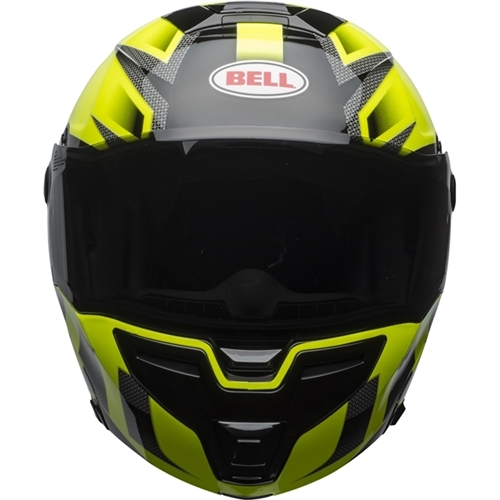 Capacete Bell SRT Modular Predator Hi Viz Verde/Preto - Articulado ...