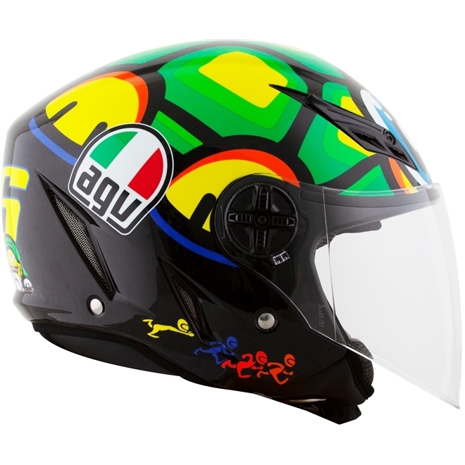 Capacete AGV Blade (Aberto) Turtle Preto - Grid Motors