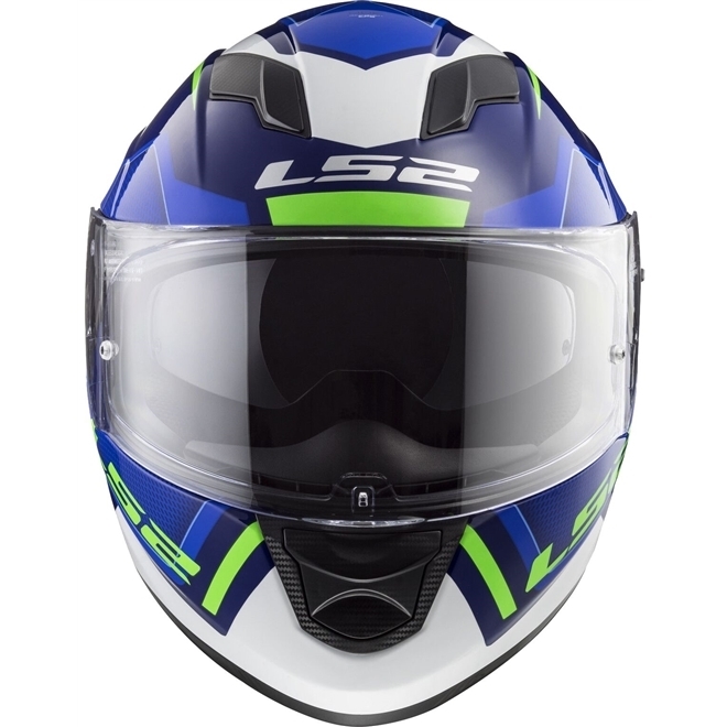 Capacete LS2 FF320 Stream Edge - Azul/Branco - Grid Motors