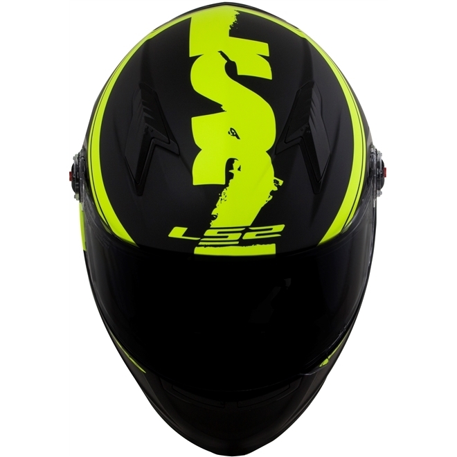 Capacete LS2 FF358 Fluo Preto/Verde Fosco - Grid Motors