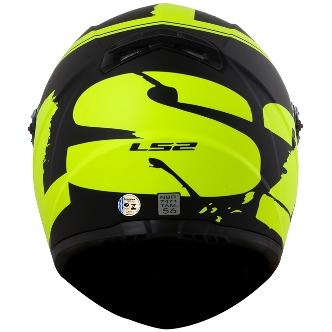 Capacete LS2 FF358 Fluo Preto/Verde Fosco - Grid Motors