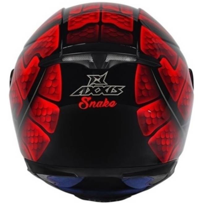 Capacete Axxis Eagle Snake Vermelho/Preto - Grid Motors