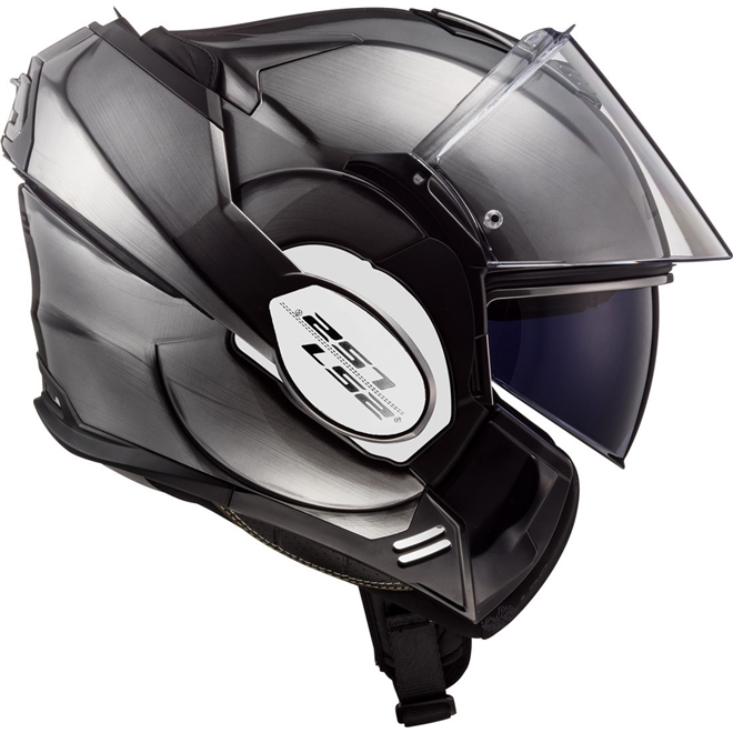 Capacete LS2 FF399 Valiant Jeans Titanio Brilho - Grid Motors